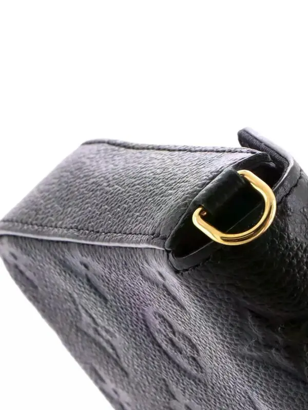 LOUIS VUITTON Felicie Pochette Monogram Empreinte Leather Crossbody Bag - Black