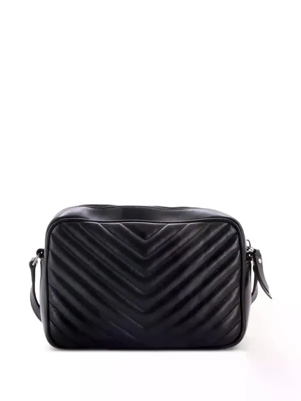 Saint Laurent Lou Camera Bag Matelasse Chevron Leather - Black