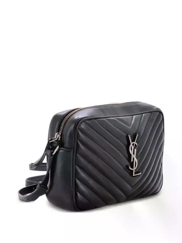 Saint Laurent Lou Camera Bag Matelasse Chevron Leather - Black