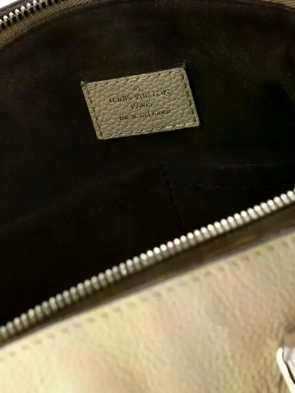 LOUIS VUITTON Haumea Mahina Leather Satchel Handbag - Neutrals