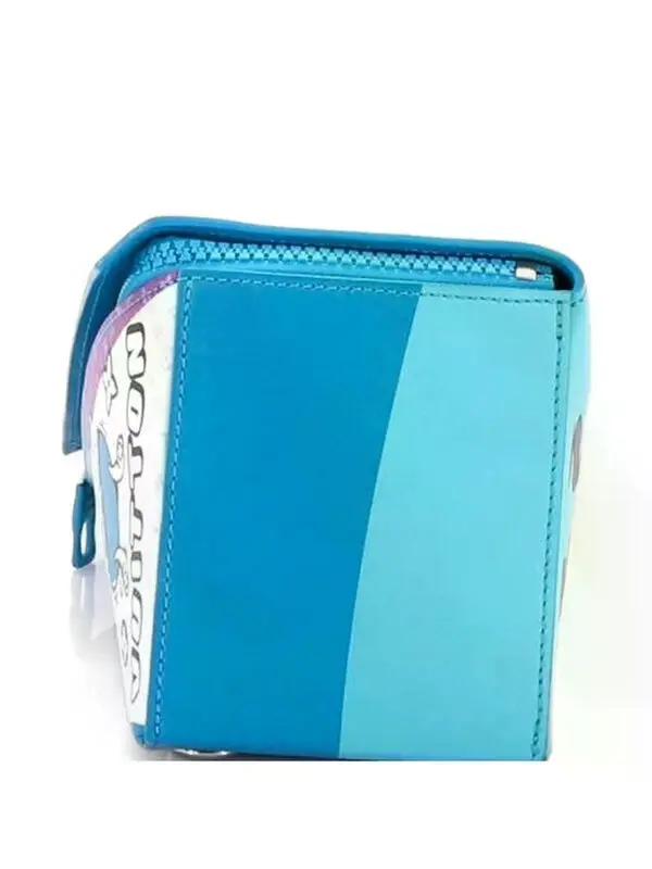 LOUIS VUITTON Printed Leather Crossbody Bag - Blue