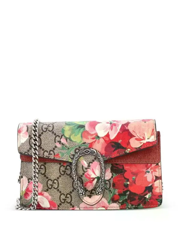 Gucci Dionysus Super Mini Blooms Print Crossbody Bag