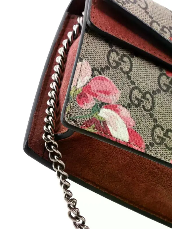 Gucci Dionysus Super Mini Blooms Print Crossbody Bag
