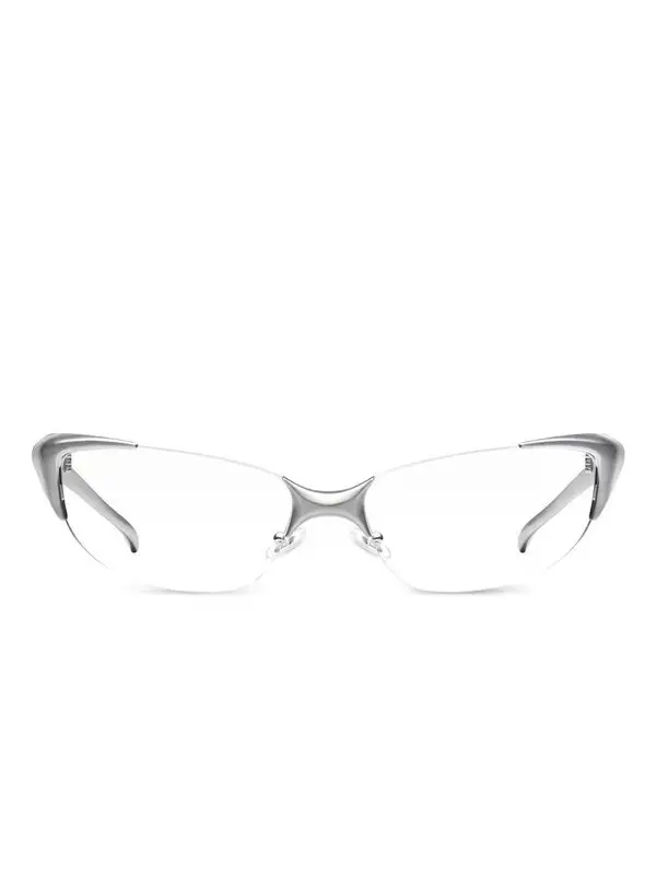 GENTLE MONSTER Hypnosis A02 Geometric Eyeglasses - Silver