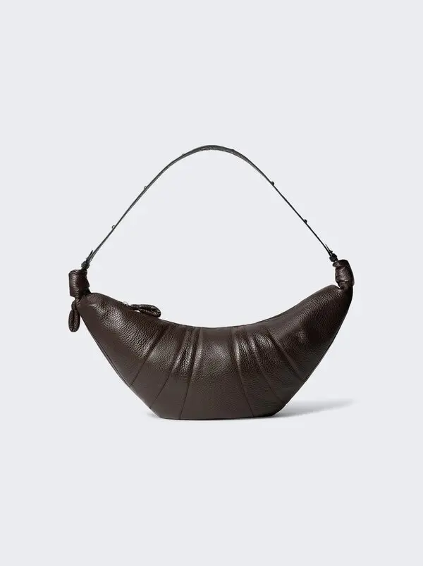 LEMAIRE Western Studs Large Croissant Bag - Brown