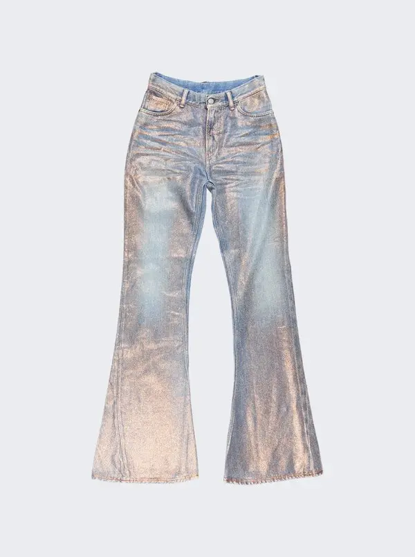 Acne Studios Glitter Dawn Flare Jeans - Light  Blue