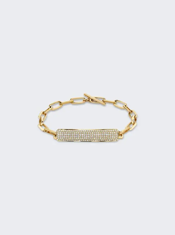 Lizzie Mandler Pave Id Bracelet - Yg