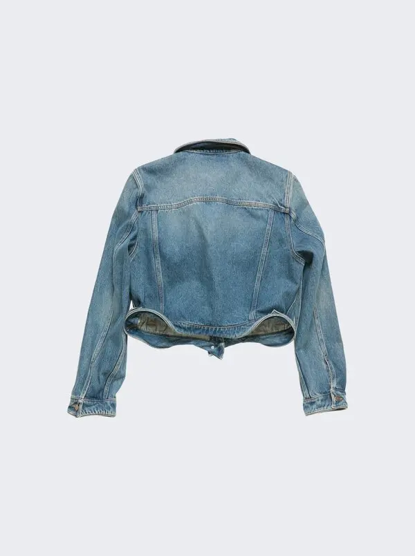 Acne Studios Wavy Denim Jacket - Blue