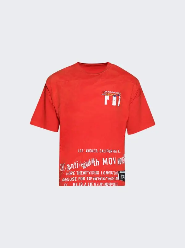 RIVINGTON ROI REBIS Moda Apocrypha Quad Tee - Red