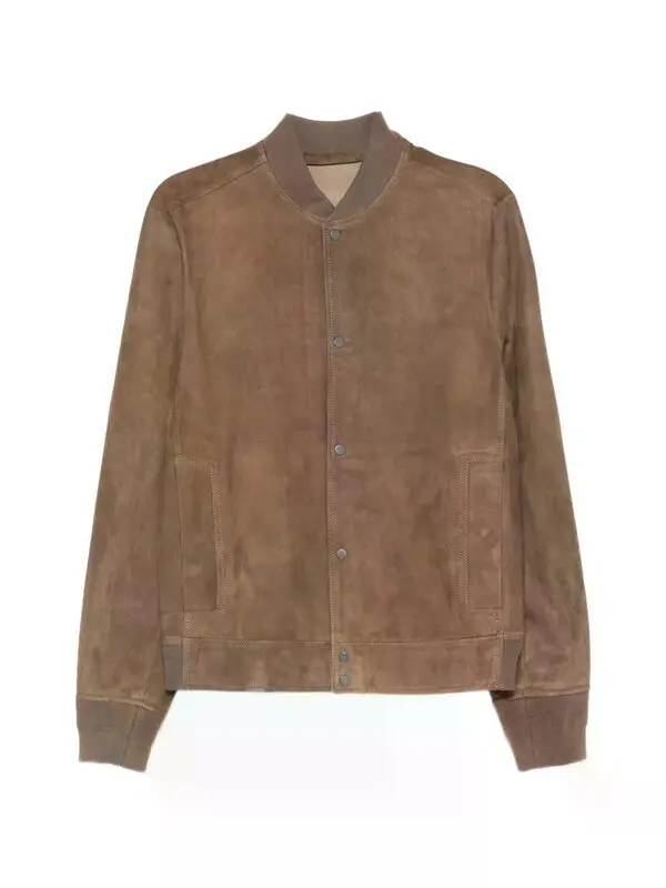SALVATORE SANTORO Snap-button Bomber Jacket - Brown