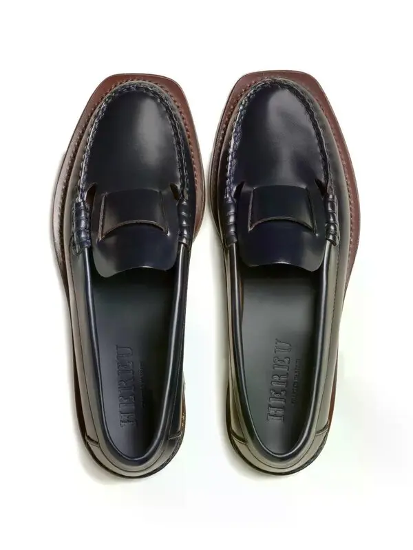 Hereu Interlaced-detail Slip-on Loafers - Blue