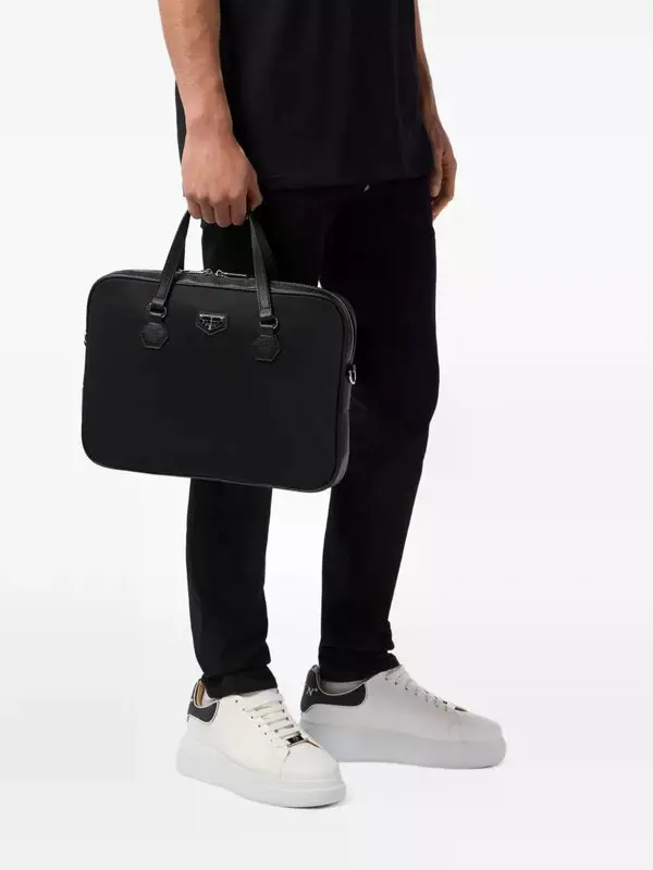 Philipp Plein Logo-plaque Laptop Bag - Black