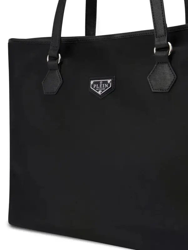 Philipp Plein Logo Plaque Tote Bag