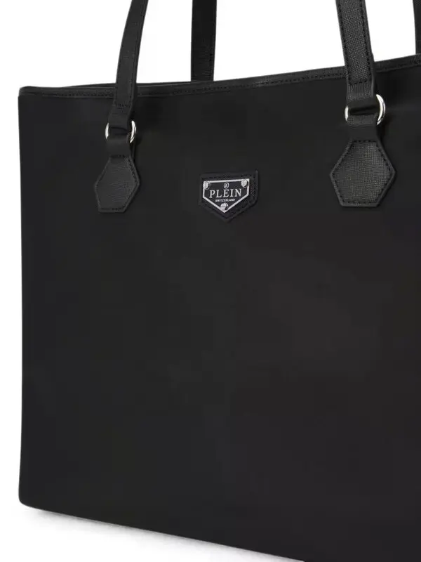 Philipp Plein Logo Plaque Tote Bag