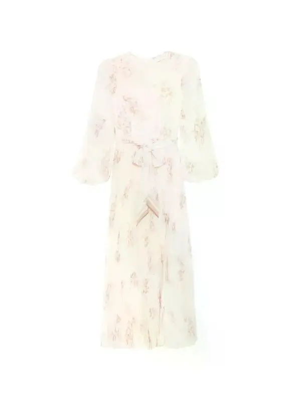 Zimmermann Sunray Midi Dress - Neutrals
