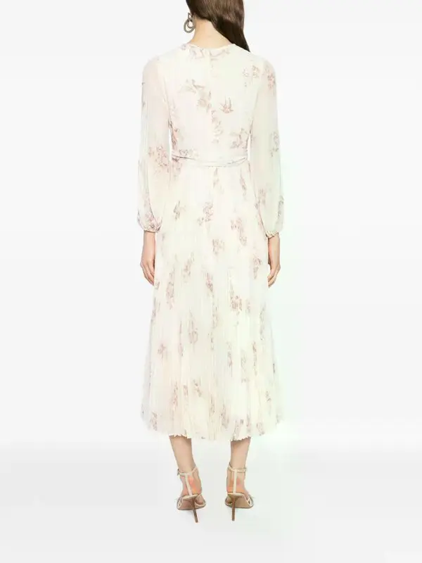 Zimmermann Sunray Midi Dress - Neutrals