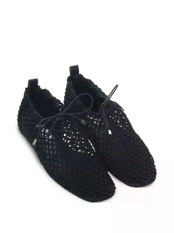 TOTEME Crochet Knit Ballet Flats