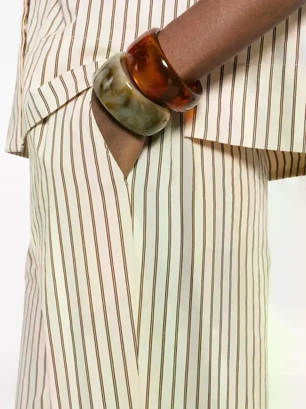 YERSE Striped Trousers