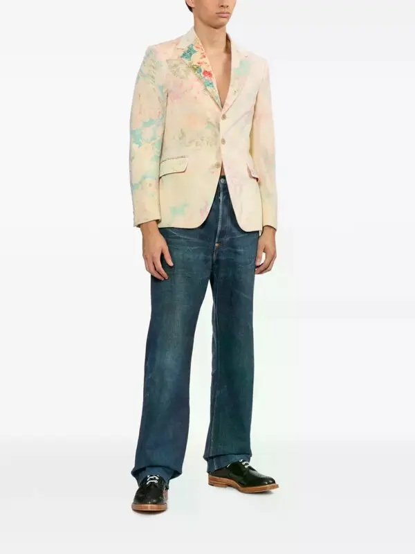 Junya Watanabe Faded Effect Denim Jeans