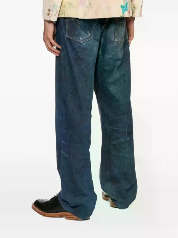 Junya Watanabe Faded Effect Denim Jeans