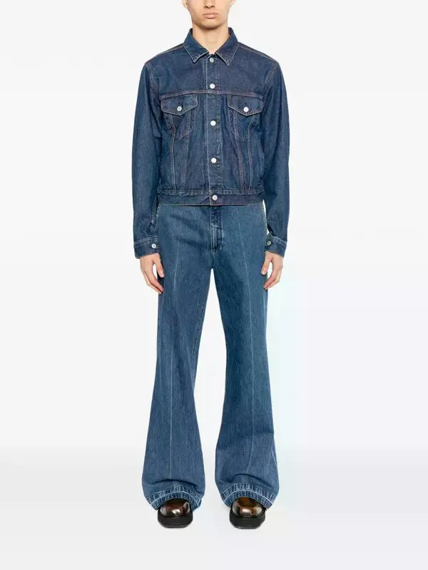 MASU Contrast-stitch Denim Jacket