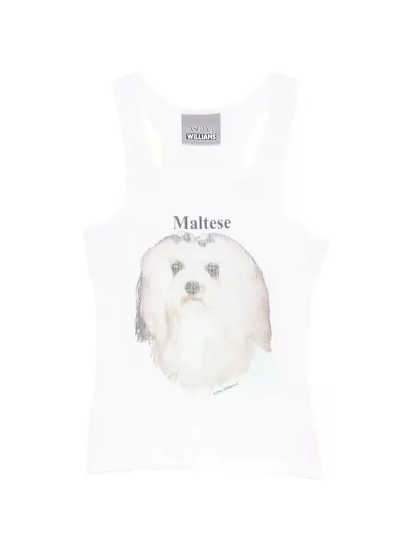 Ashley Williams Maltese Vest - White