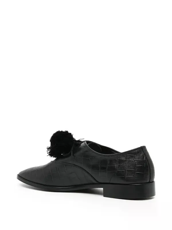 MIDORIKAWA Pompom Oxford Shoes