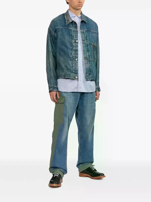 Junya Watanabe X Levi's Printed Denim Jacket - Blue