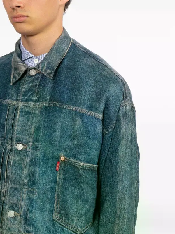 Junya Watanabe X Levi's Printed Denim Jacket - Blue
