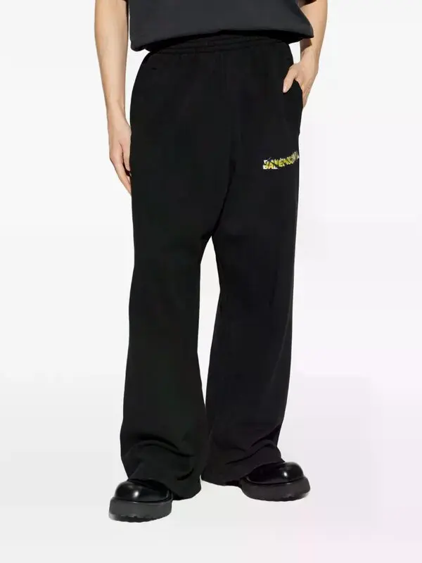 Balenciaga Logo-print Wide-leg Track Pants