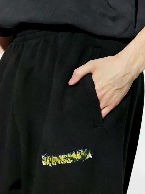 Balenciaga Logo-print Wide-leg Track Pants