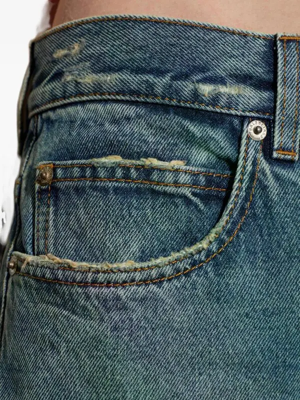 Balenciaga Stonewashed-effect Jeans - Blue