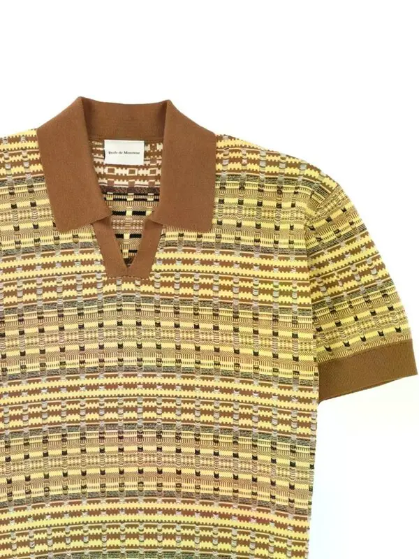 Drole De Monsieur V-neck Polo Shirt - Neutrals