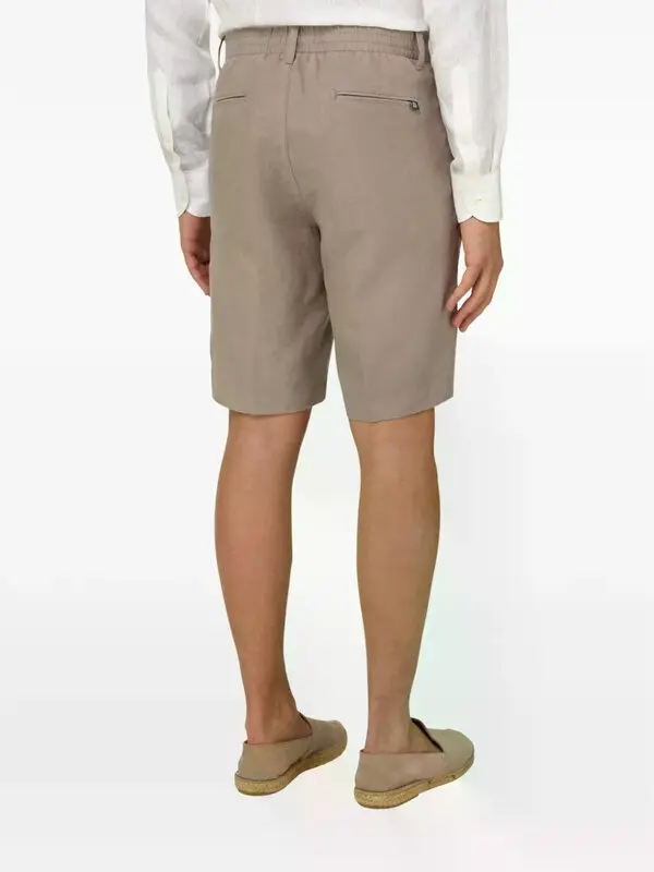 Boggi Milano Drawcord Linen Bermuda Shorts