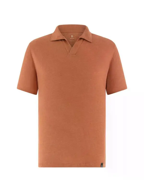 Boggi Milano Stretch Linen Jersey Polo Shirt