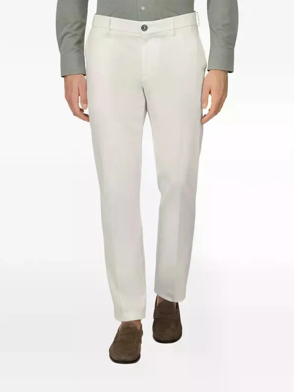 Boggi Milano Logo-detail Trousers - White