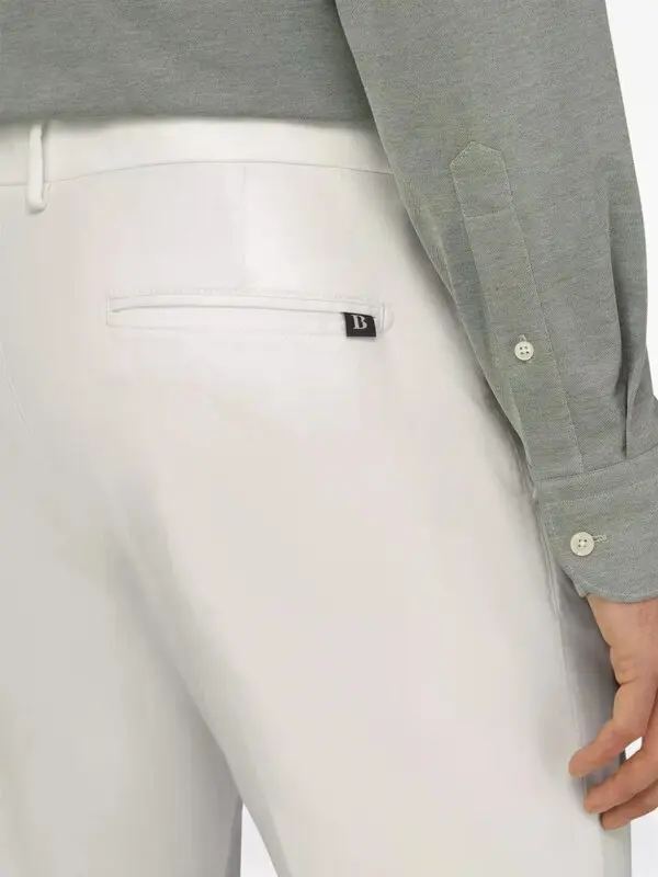 Boggi Milano Logo-detail Trousers - White