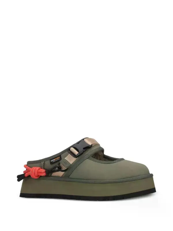 UGG Bea Mary Jane Wildwood Platform Slippers - Green