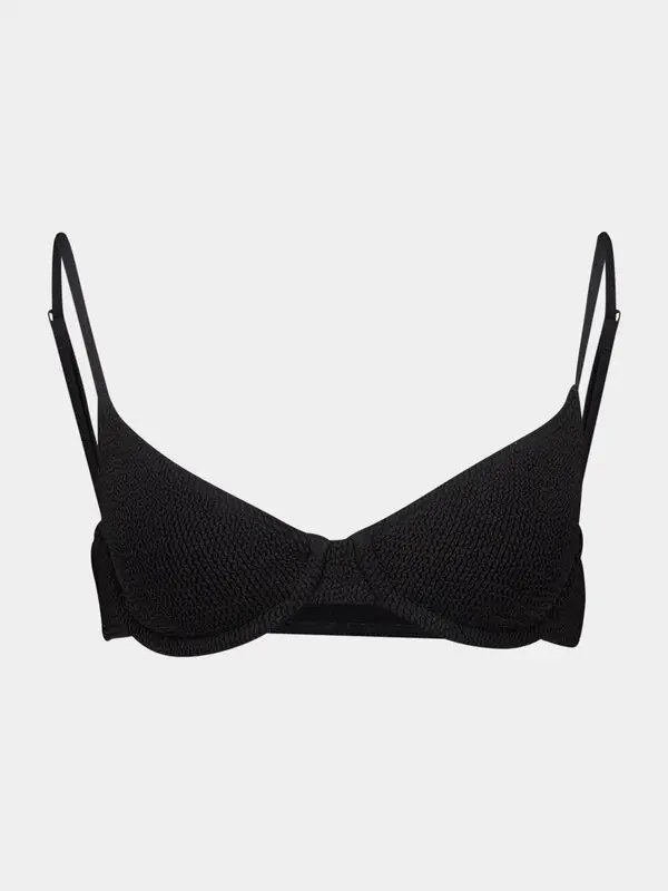 Bond Eye Gracie Balconette Bikini Top - Black