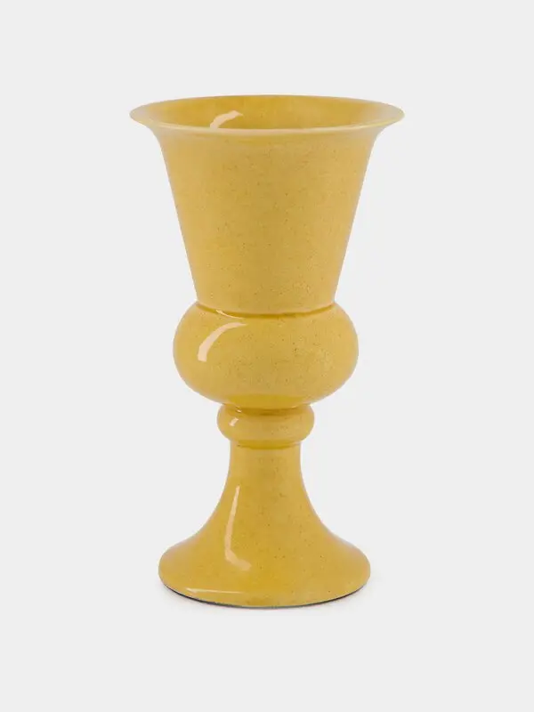 HOUSE OF CAPRICORN Florbela Ceramic Medium Vase - Yellow