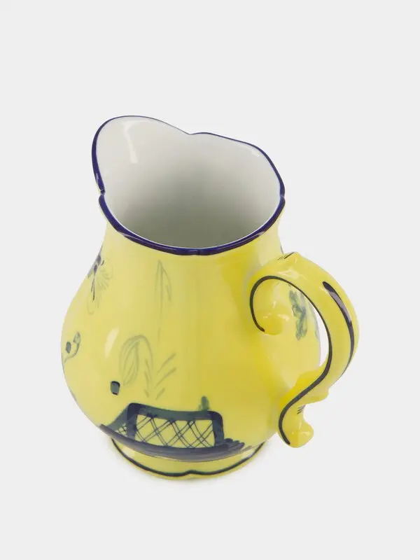 GINORI 1735 Oriente Italiano Milk Pitcher - Yellow