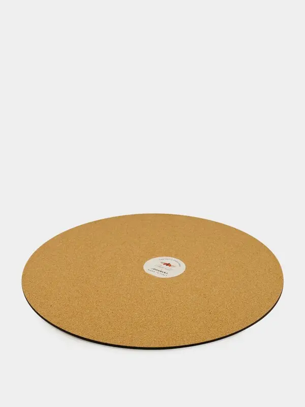 La DoubleJ Leafflyer Round Placemat - Yellow