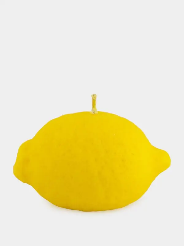 NONNA'S GROCER Scented Lemon Candle - Yellow