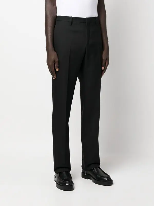 Off-White Straight-leg Trousers With Paperclip Detail