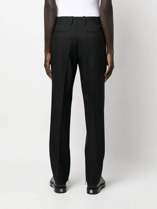 Off-White Straight-leg Trousers With Paperclip Detail
