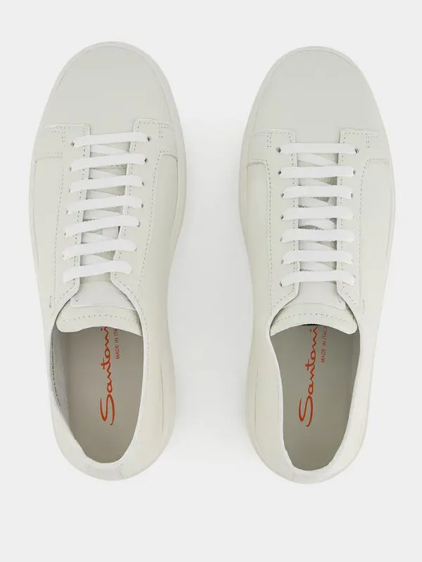 Santoni Leather Low-top Sneakers