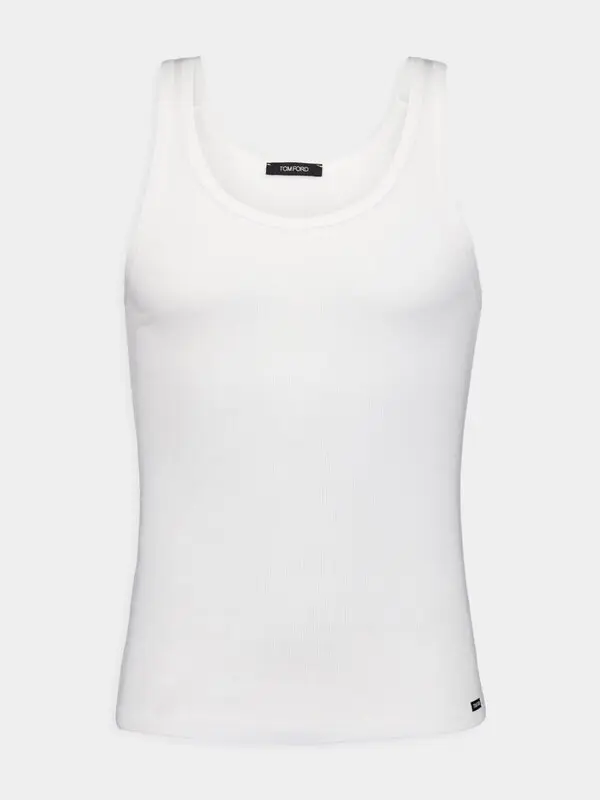 TOM FORD Cotton And Modal Tank Top - White
