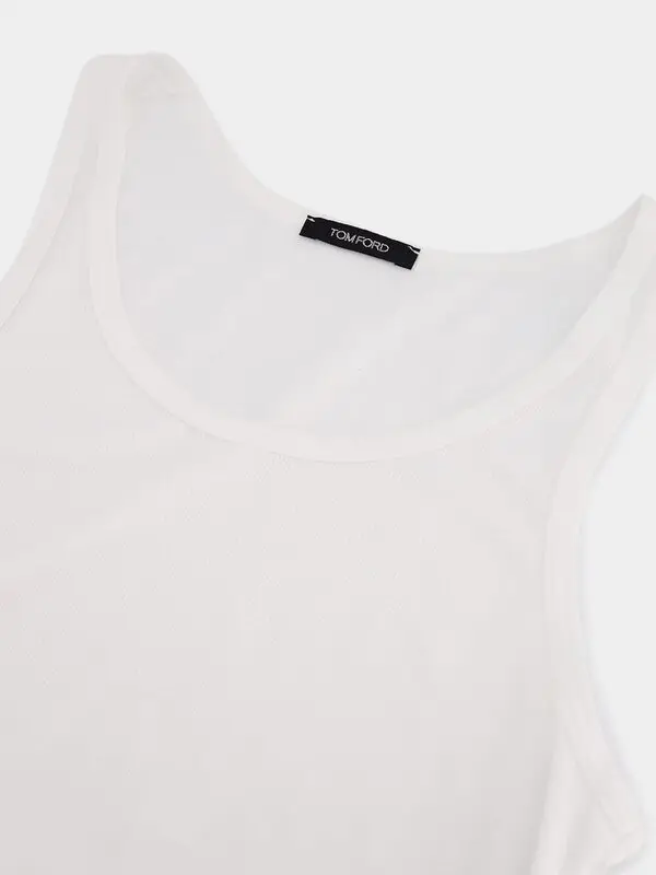 TOM FORD Cotton And Modal Tank Top - White