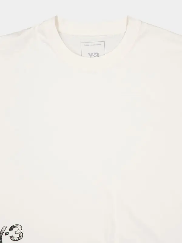 Y3 Chalk Gfx Cotton T-shirt - White
