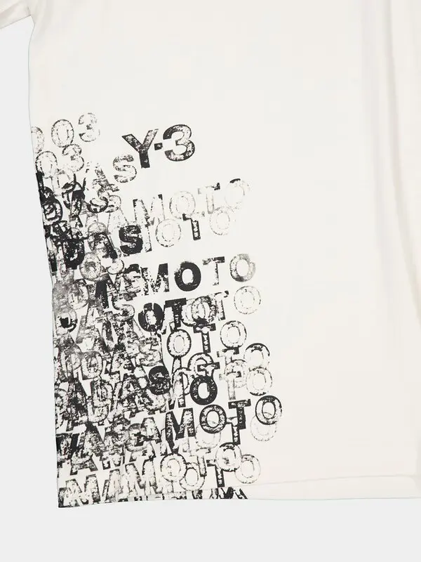 Y3 Chalk Gfx Cotton T-shirt - White